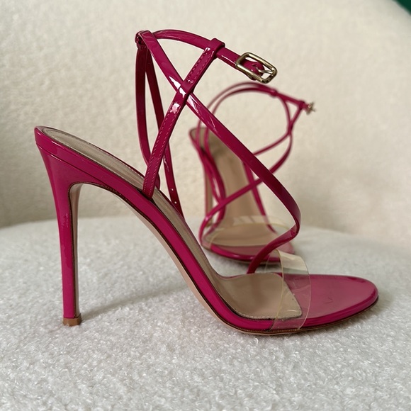 Gianvito Rossi | Shoes | Gianvitto Rossi Pink Pvc Heels | Poshmark